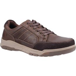 Hush Puppies Herren Finley Lederschuhe (Kaffee)