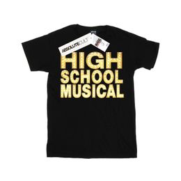 Disney - "High School Musical The Musical Lights Logo" T-Shirt f&uuml;r M&auml;dchen (Schwarz)