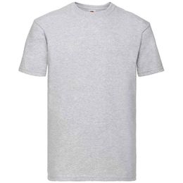 Fruit of the Loom - "Super Premium" T-Shirt f&uuml;r Herren/Damen Unisex (Grau)