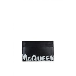 Alexander McQueen Karteninetui Schwarz