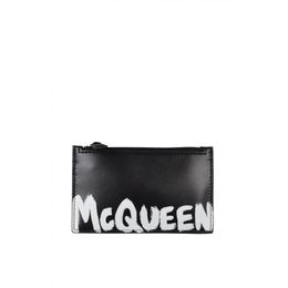 Alexander McQueen Karteninetui Schwarz