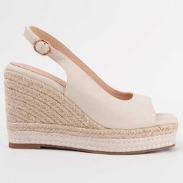 Montevita Sandale Mit Keilabsatz Salia Beige
