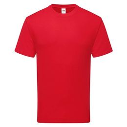 Fruit of the Loom - T-Shirt f&uuml;r Herren/Damen Unisex (Rot)
