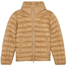 Diesel schlichte braune wattierte Kapuzenjacke