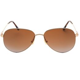 Tom Ford Porsche Sonnenbrille mit dunkelbraunen Gl&auml;sern und goldenen Gl&auml;sern