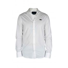 Philipp Plein Diamond Cut LS Iconic Hemd Wei&szlig;