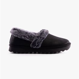 Skechers Cozy Up Damen Hausschuhe Aus Polyester In Schwarz