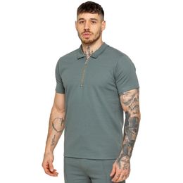 Enzo | Herren Zip Up Polo Shirt