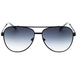Guess Sonnenbrille mit mattschwarzen Farbverlaufsgl&auml;sern und rauchfarbenen Gl&auml;sern
