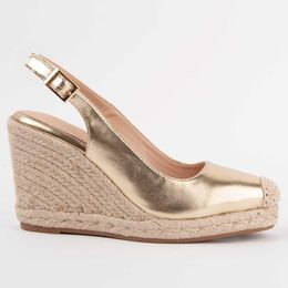 Montevita Espadrille Mit Keilabsatz Balenci5 Gold