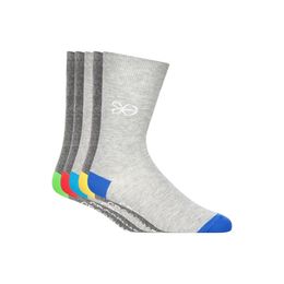 CrossHatch - "Posical" Socken f&uuml;r Herren(5er-Pack) (Grau/Bunt)