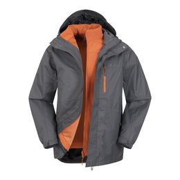 Mountain Warehouse - "Bracken Extreme" Jacke, wasserfest 3 in 1 f&uuml;r Herren (Holzkohle)