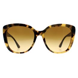 Emporio Armani Schmetterling Damen Gl&auml;nzend Gelb Havanna Hellbraun Farbverlauf EA4214U