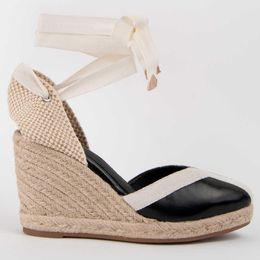 Montevita Espadrille Mit Keilabsatz Balenci2 Schwarz