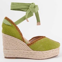 Montevita Espadrille Mit Keilabsatz Balenci12 Gr&uuml;n