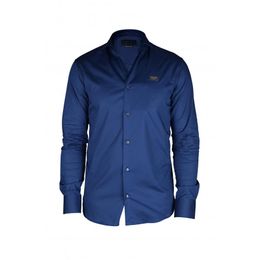 Philipp Plein Diamond Cut LS Iconic Hemd Blau