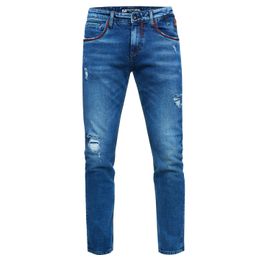 Rusty Neal Jeans Hose "MINO" Slim Fit Stretch Destroyed-Pants