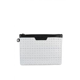 Jimmy Choo Derek clutch Wei&szlig;