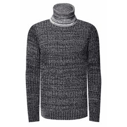 Rusty Neal Schwerer Grobstrick Rollkragen-Pullover