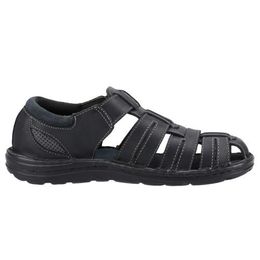 Hush Puppies - Herren Sandalen "Albert", Fischer, Leder (Schwarz)