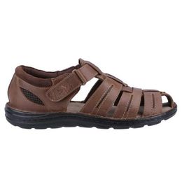 Hush Puppies - Herren Sandalen "Albert", Fischer, Leder (Hellbraun)