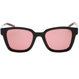 HUGO BOSS Burgundy Lensed Red Detail Black Sonnenbrille