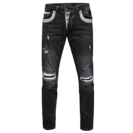Rusty Neal Jeans Hose "YOKOTE" Straight Fit Stone-Washed