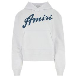 Amiri California Hawaiian Design Wei&szlig;er Kapuzenpullover