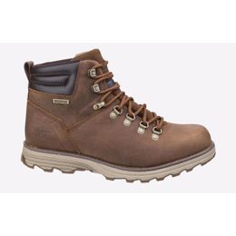Caterpillar Herren Sire wasserdichte Arbeitsstiefel aus braunem Zuckerleder