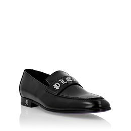 Philipp Plein Leather Moccasin Gothic Plein