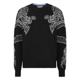 Philipp Plein Rundhalspullover Dragon