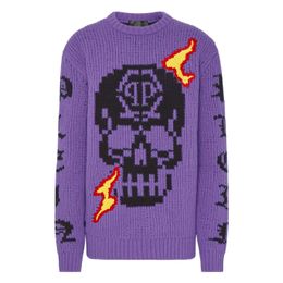 Philipp Plein Rundhalspullover Skull