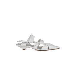 Bottega Veneta Sandalen BV Point Wei&szlig;