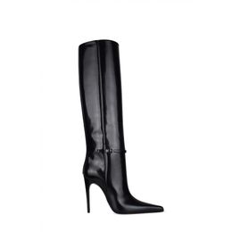 SAINT LAURENT Stiefel Vendome Schwarz