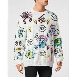 Philipp Plein Rundhalspullover Monogram