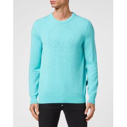 Philipp Plein Rundhalspullover Skull And Plein