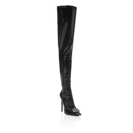 Philipp Plein Overknee-Stiefel Gothic Plein