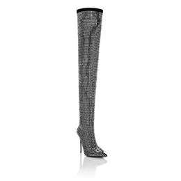 Philipp Plein Overknee-Stiefel Gothic Plein