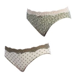 Pack-2 Brislip Coquettes Baumwollh&ouml;schen 1031497 f&uuml;r Damen