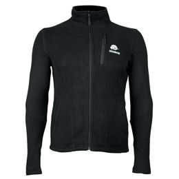 GUGGEN Mountain Damen Fusion Fleecejacke Wanderjacke Schwarz