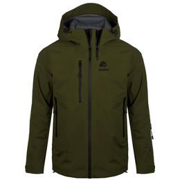 GUGGEN Mountain Herren Wanderjacke 3-Lagen Hardshell Olive