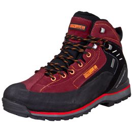 GUGGEN Mountain Herren und Damen Trekking-& Wanderstiefel Wildleder Rot