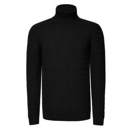 Rusty Neal Schwerer Grobstrick Rollkragen-Pullover