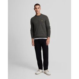 Lyle & Scott Lyle & Scott Rundhalspullover aus Lammwollmischung - Grau