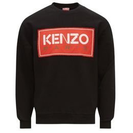 Schwarzes Sweatshirt mit Blocklogo von Kenzo Paris
