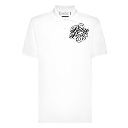 Philipp Plein Polo Shirt Ss Full Stones Coursive