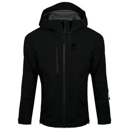 GUGGEN Mountain Damen Wanderjacke 3-Lagen Hardshell Schwarz