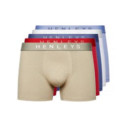 Henleys - "Motley" Boxershorts f&uuml;r Herren(5er-Pack) (Bunt)