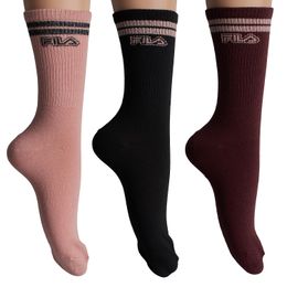 Fila Pack-3 Lange Baumwollsocken F3266 f&uuml;r Frauen