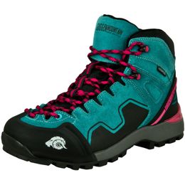 GUGGEN Mountain Damen Trekking-& Wanderstiefel Wildleder T&uuml;rkis
